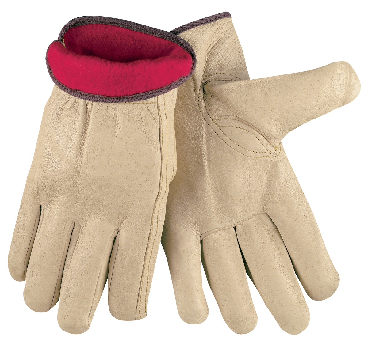 Memphis Red Fleece Lined Pigskin Drivers Glove, XXL | CSP Forestry