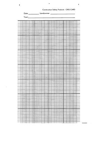 Grid Cards (100/pk) | CSP Forestry