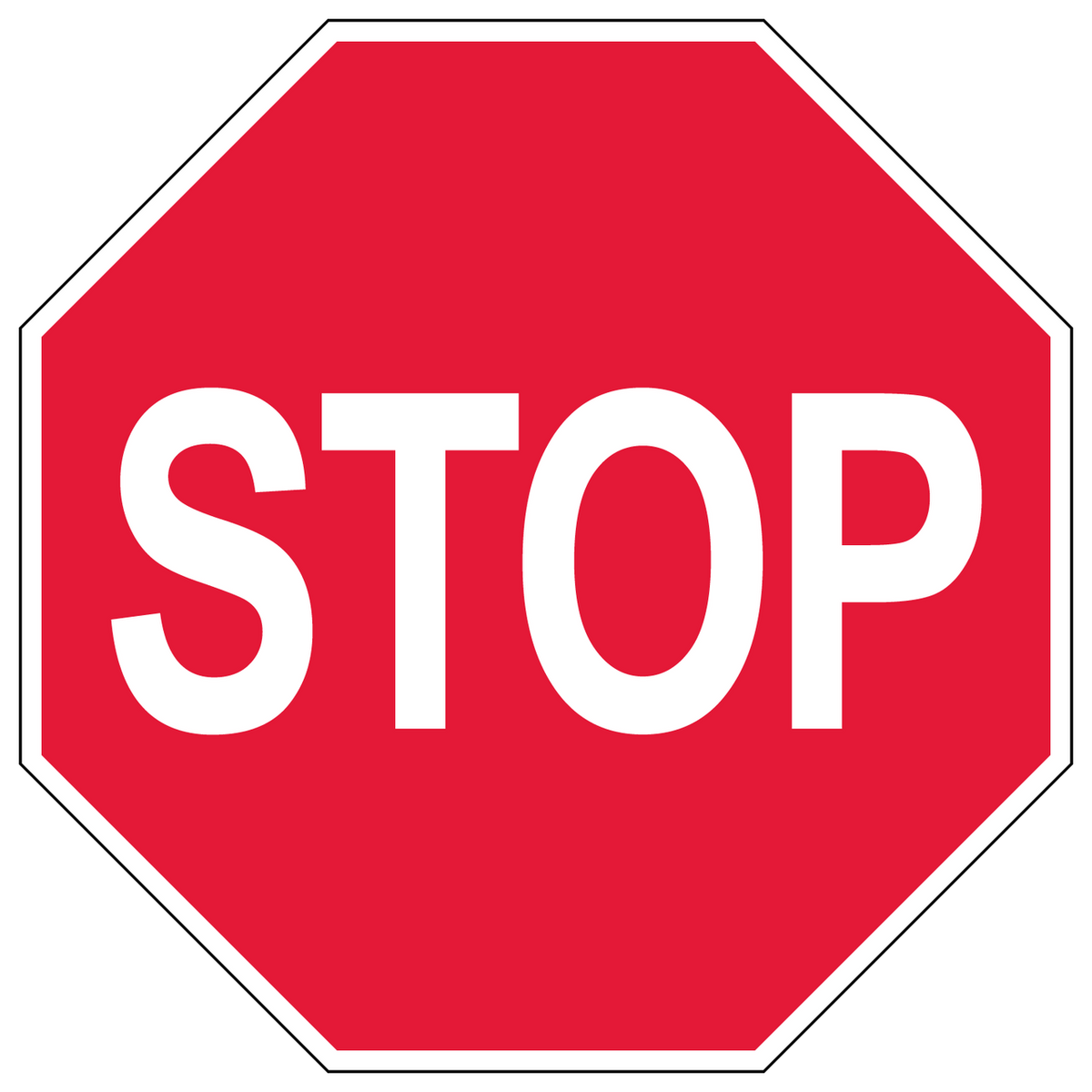 Warning/Caution/Stop Plastic Signs - 18" x 18" | CSP Forestry